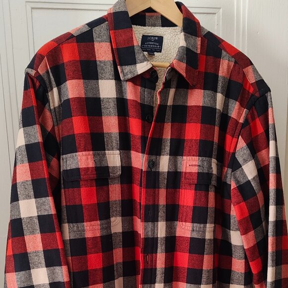 J. Crew | Jackets & Coats | J Crew Jacket Mens Xl Shacket Overshirt ...